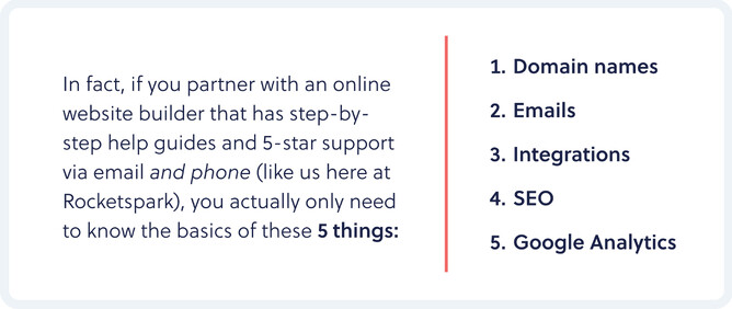 The 5 technical elements you need to know to design websites for clients.