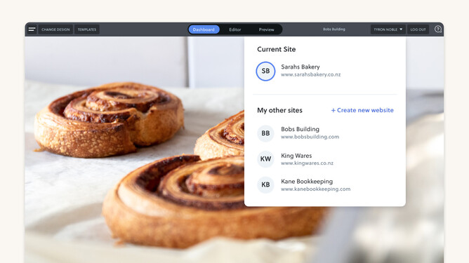Invite your team to collab on your website—and choose what they can do